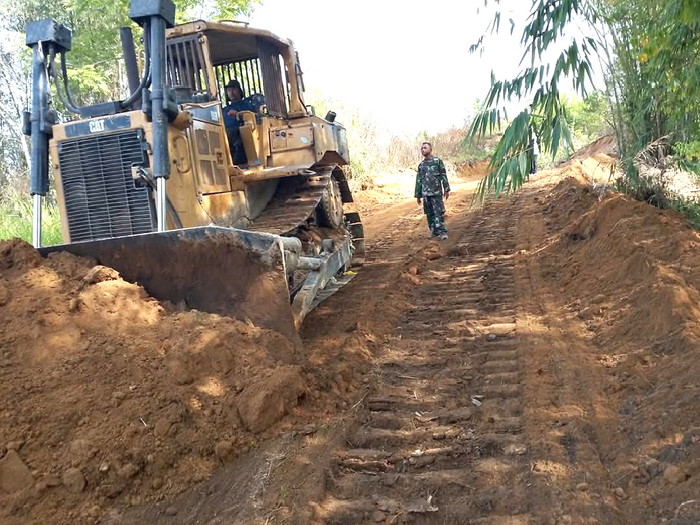 TMMD Ke-125 TA 2025 Pembukaan Jalur Jalan Penghubung Desa Barusjahe-Desa Serdang