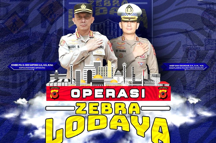 Satlantas Polrestabes Bandung Gelar Ops Zebra Lodaya 2024