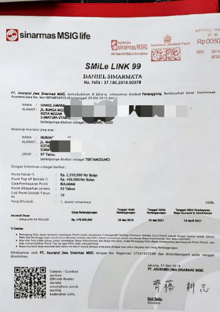 Asuransi Jiwa Sinar Mas MISG Dinilai Tak Ada Niat Baik Mengembalikan ...